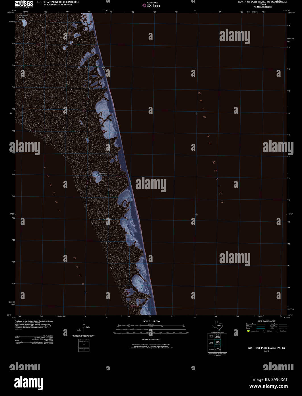 Map of port isabel hi-res stock photography and images - Alamy