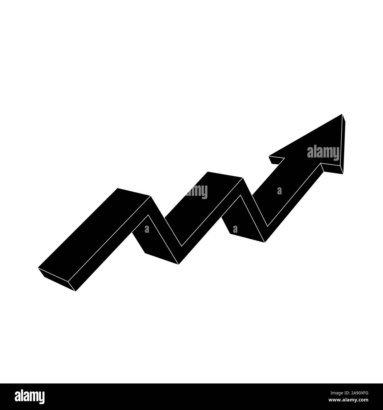 Rising Arrow Clip Art