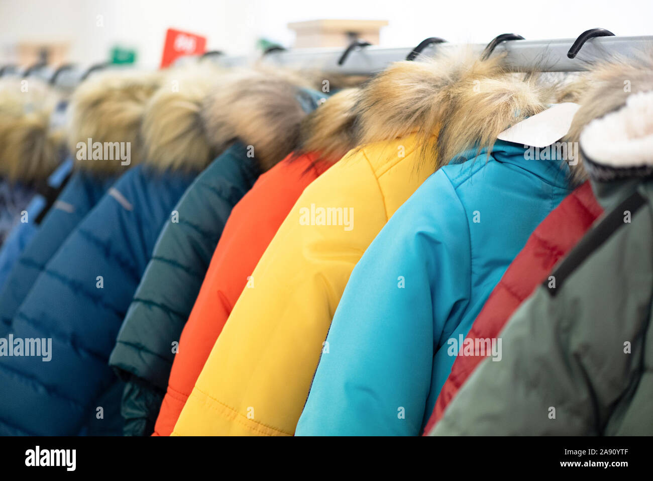 Various winter jackets hi-res stock photography and images - Alamy