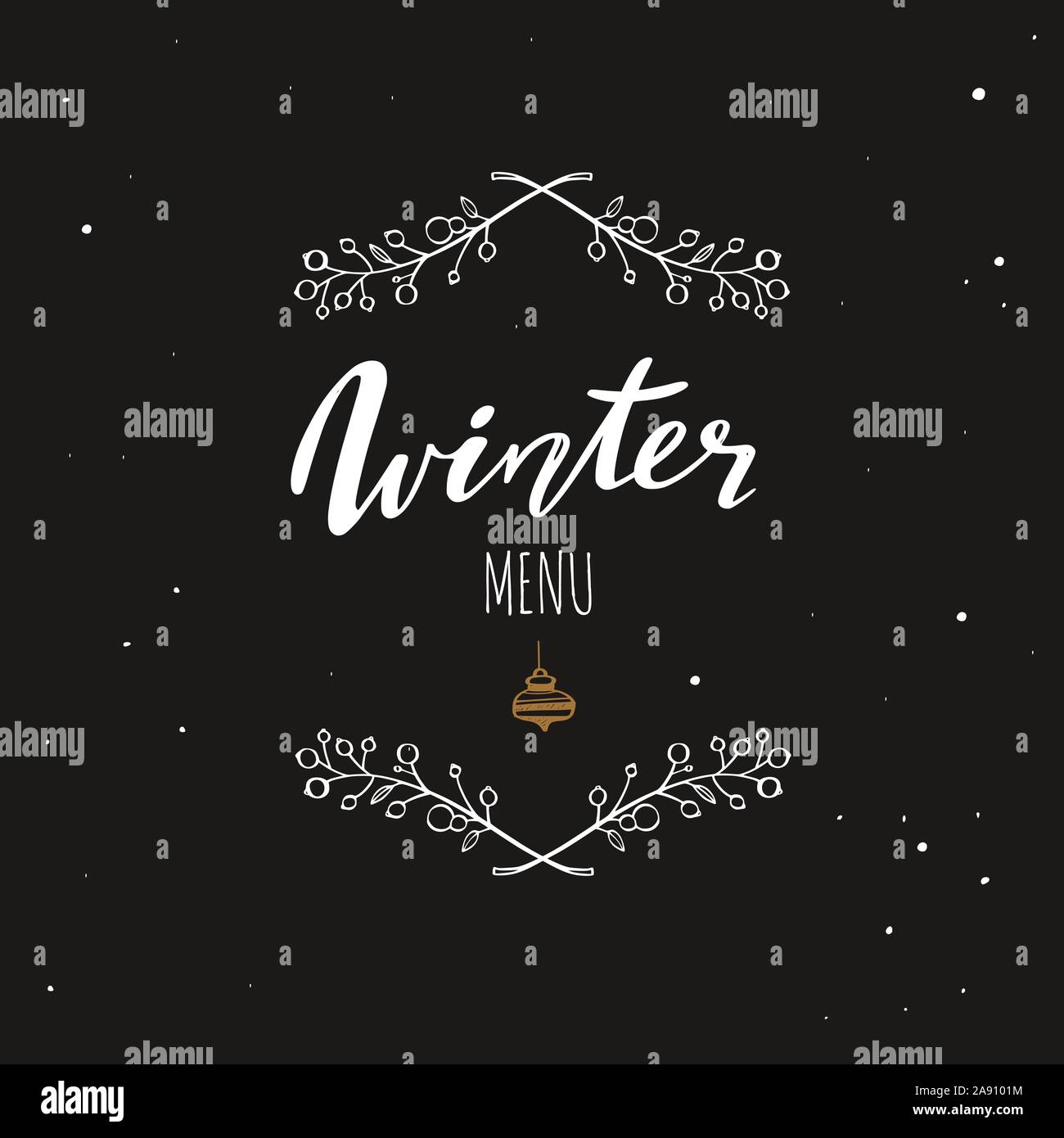 Handwritten cafe menu blackboard Stock Vector Images - Alamy