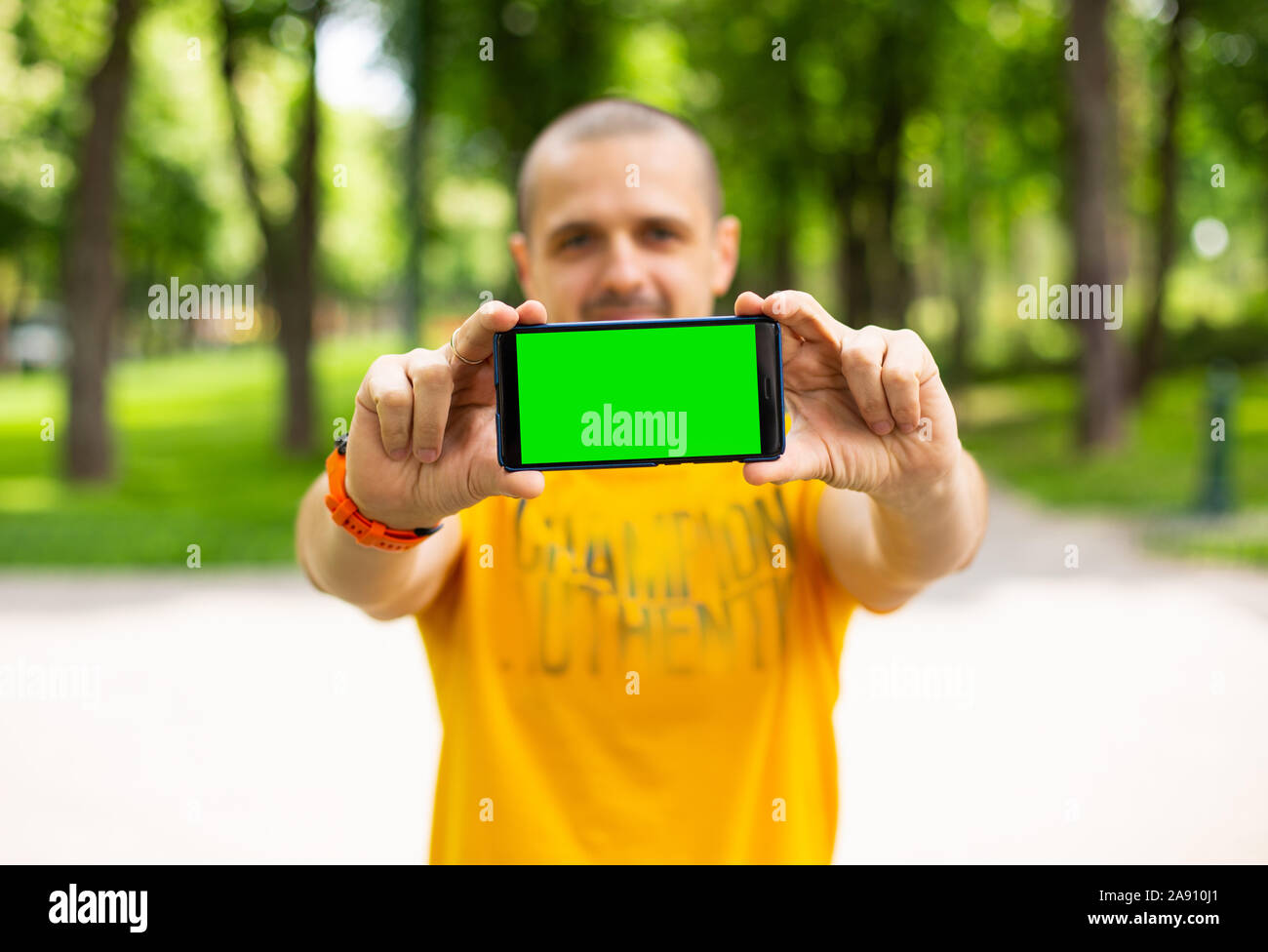 Green chroma key screen hi-res stock photography and images - Alamy