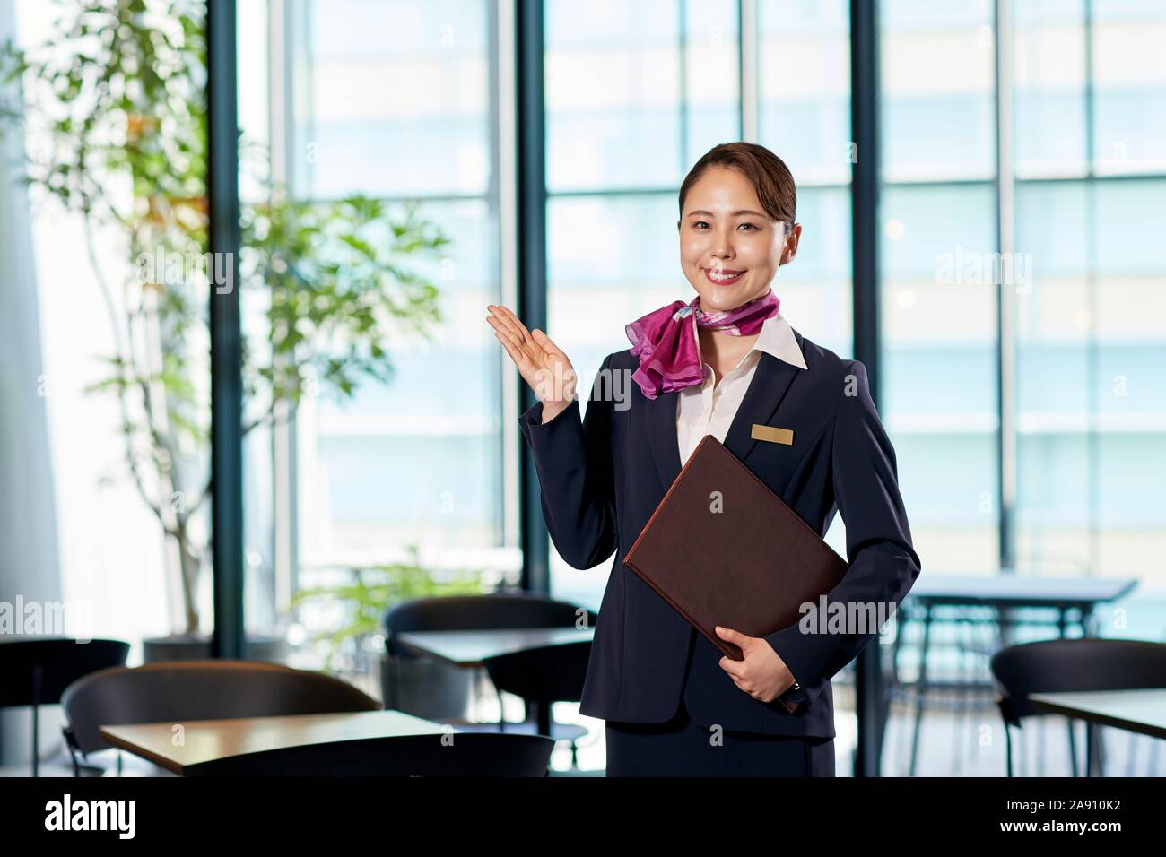 Japanese Flight Attendant Stock Photo - Alamy