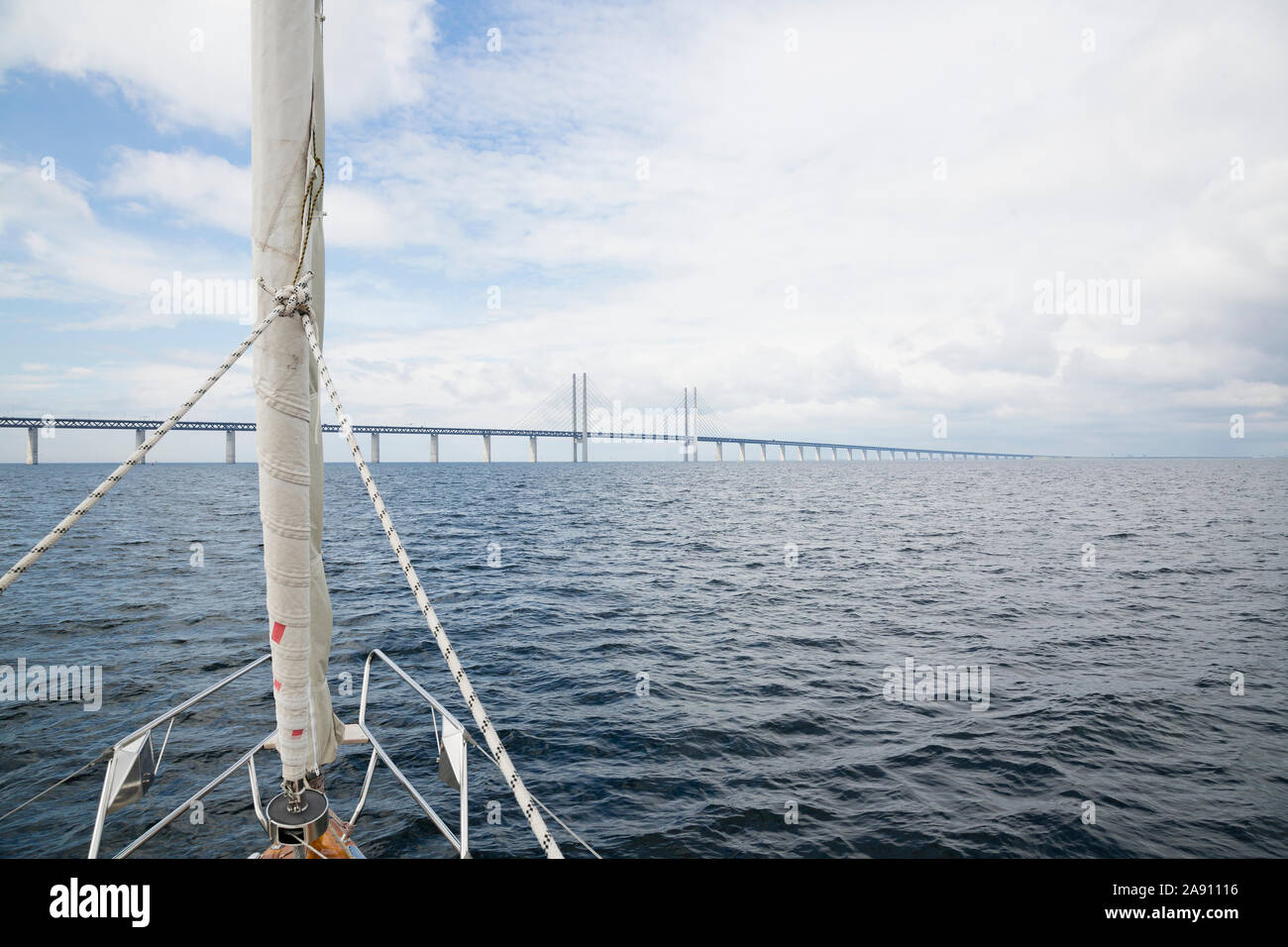 View of Oresund bridge Stock Photo - Alamy