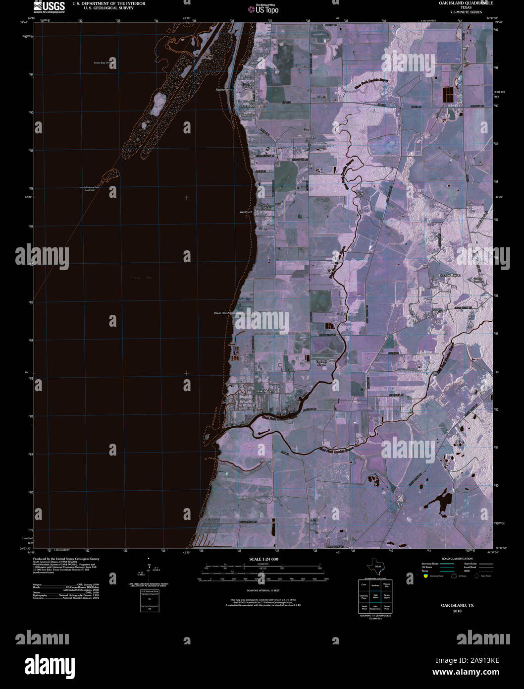 Map of oak island hi-res stock photography and images - Alamy