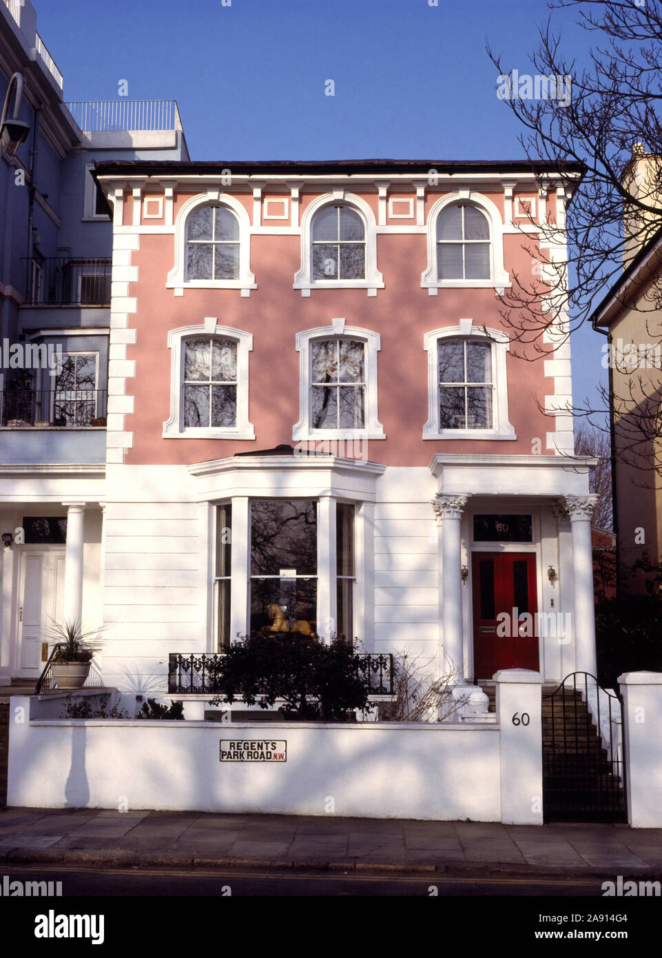Exterior of house in London UK Stock Photo - Alamy