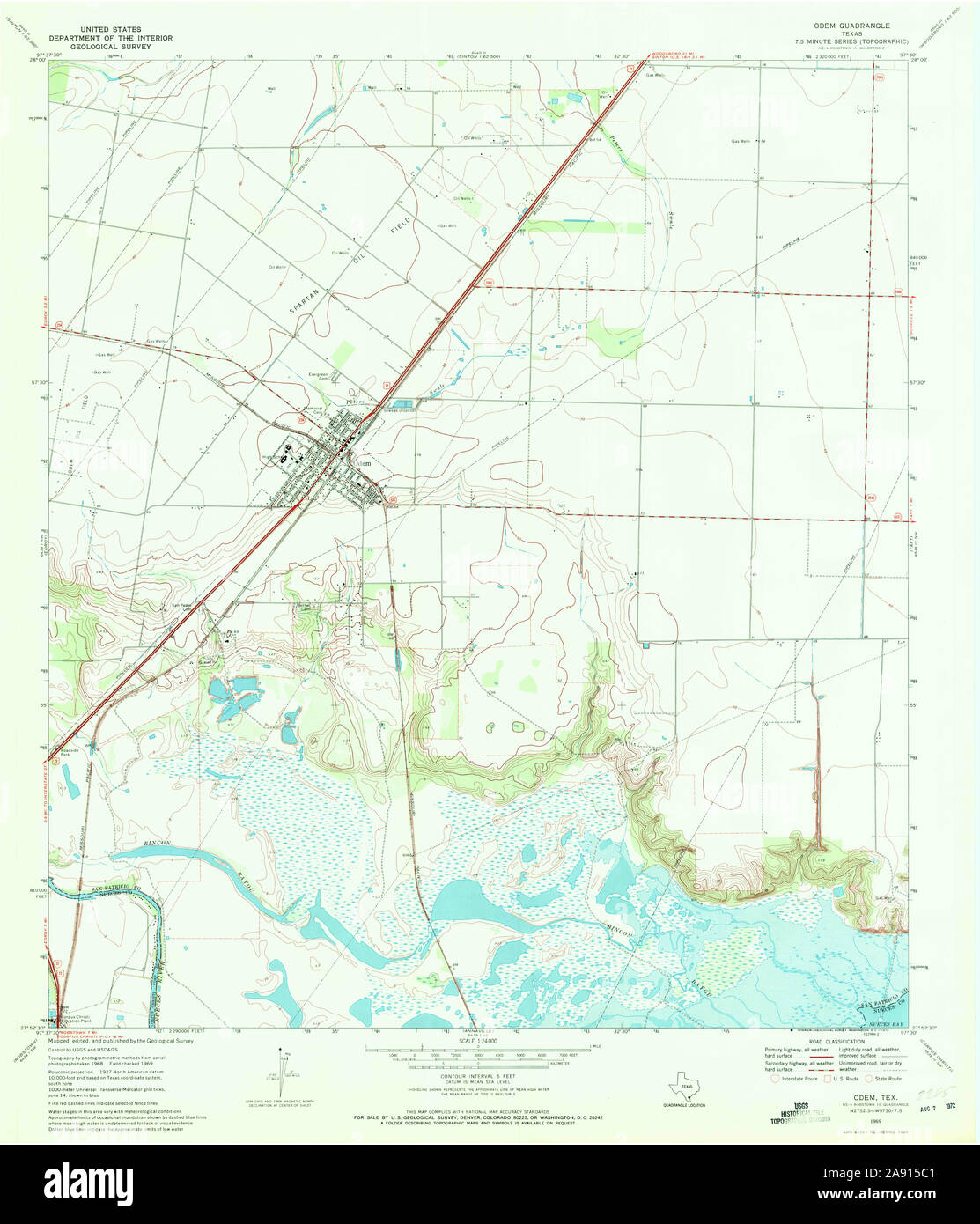 Odem texas map hi-res stock photography and images - Alamy