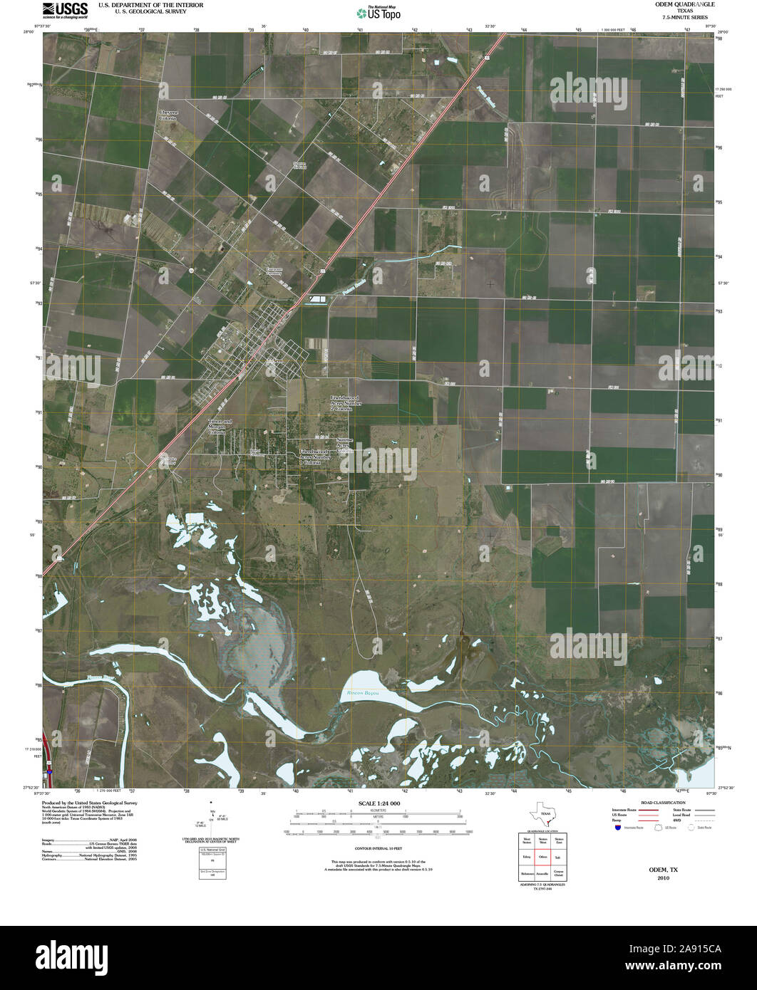 Odem texas map hi-res stock photography and images - Alamy