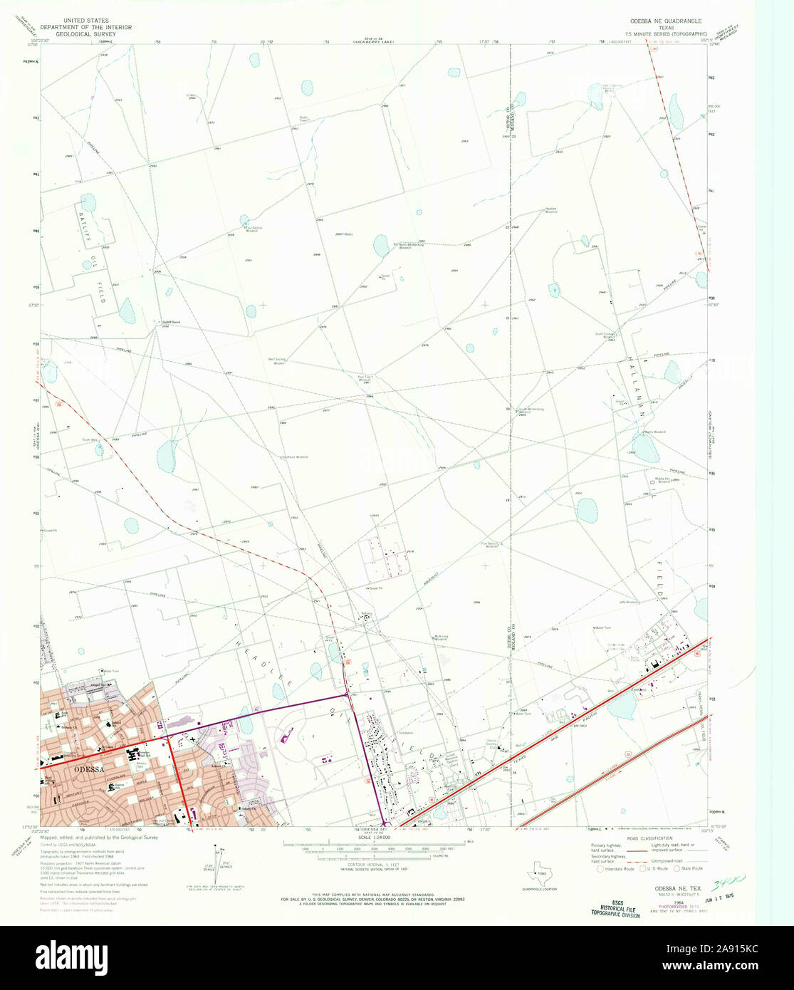 Odessa texas map hi-res stock photography and images - Alamy