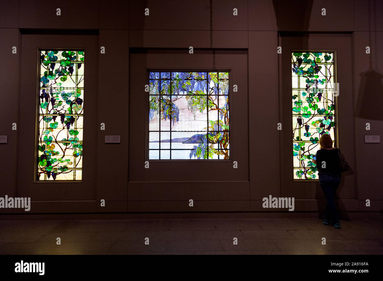Tiffany stained glass windows,The Met New York, New York City, United ...