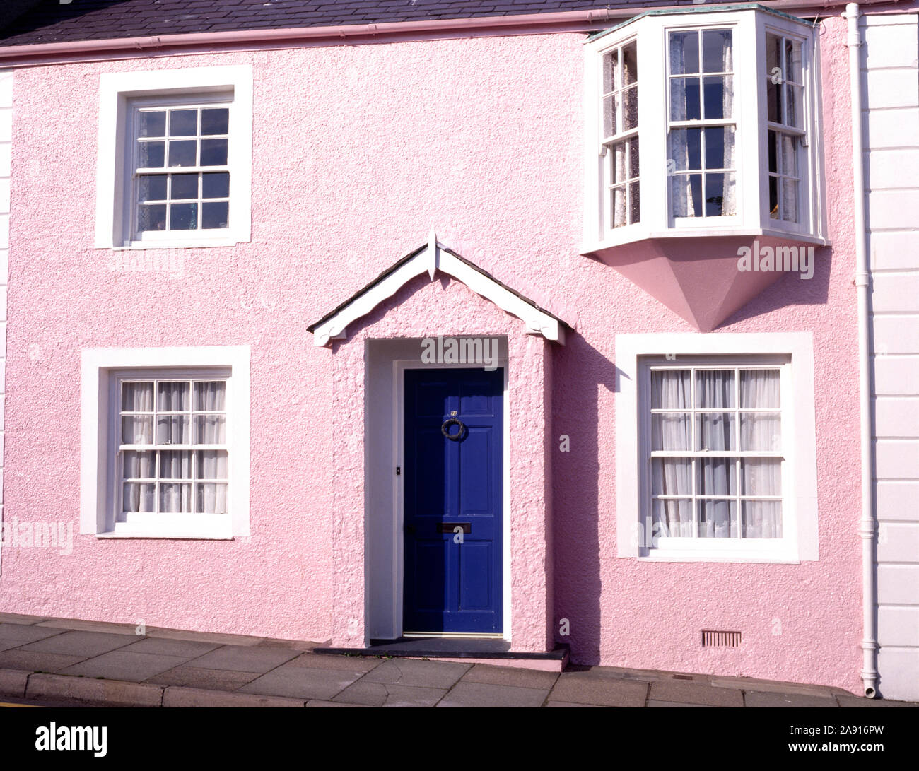 Exterior of Cornish house Stock Photo - Alamy