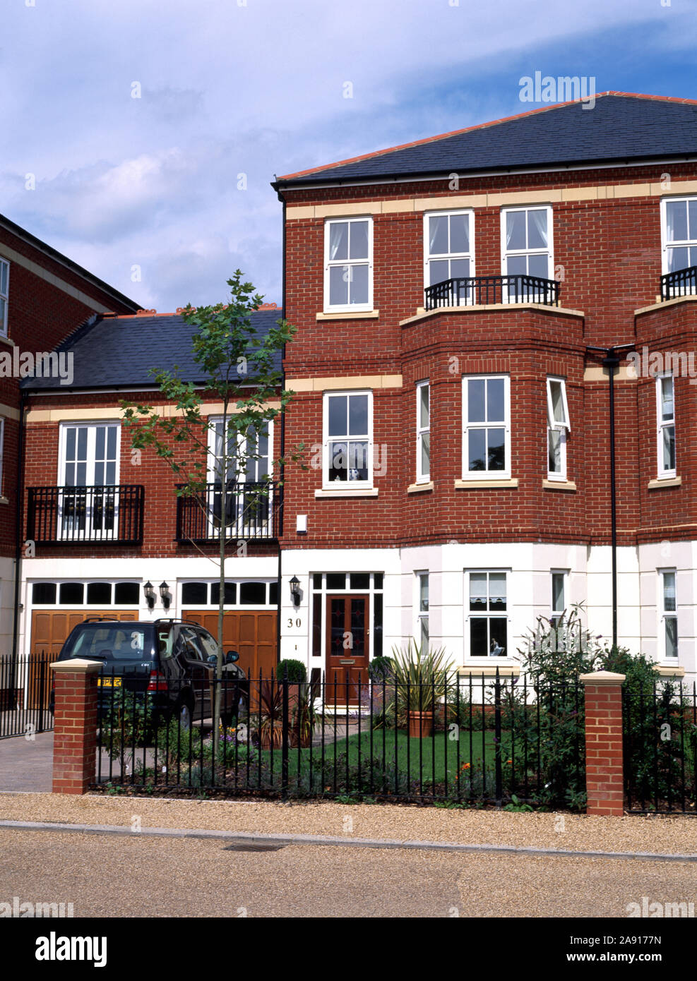 Exterior of Modern house in the UK Stock Photo - Alamy