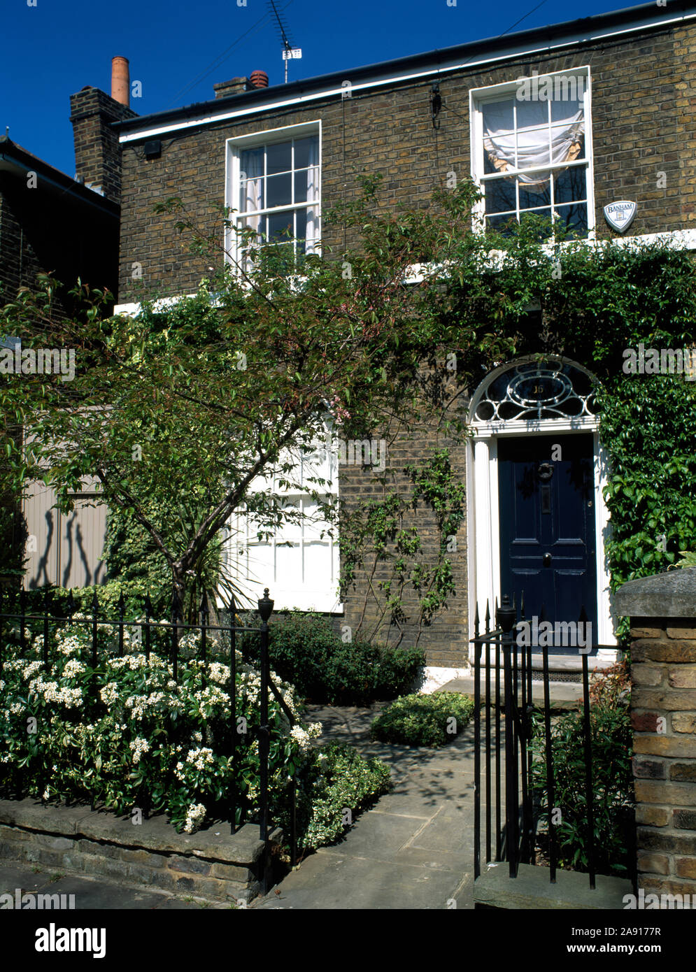 Exterior of house in London UK Stock Photo - Alamy