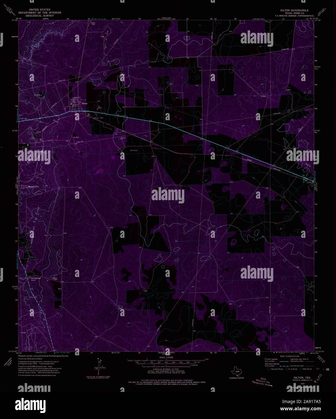 Oilton map hi-res stock photography and images - Alamy