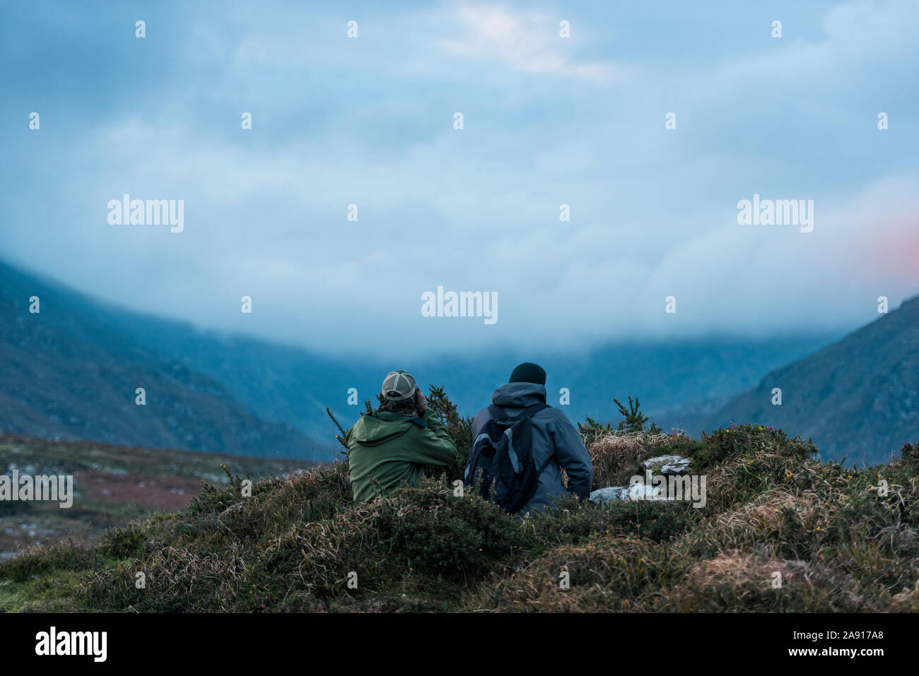 Hunters wait hi-res stock photography and images - Alamy