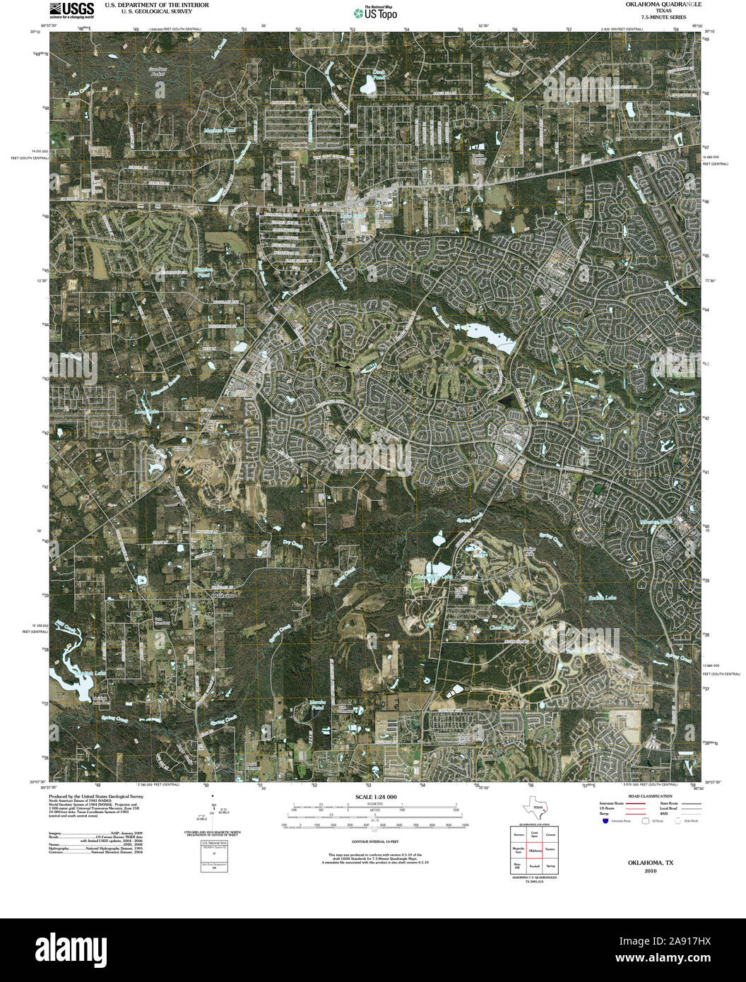 Texas oklahoma map Cut Out Stock Images & Pictures - Alamy