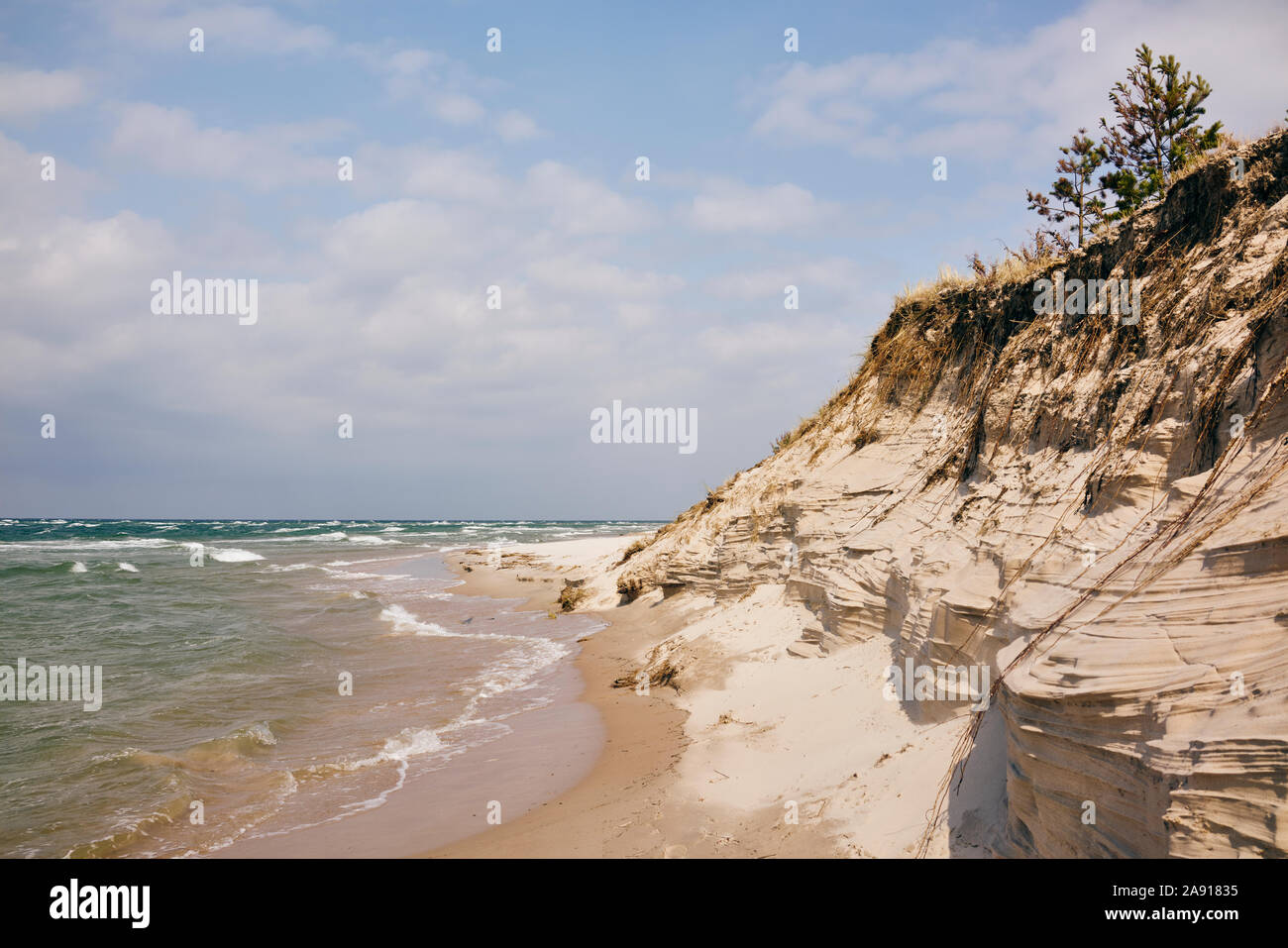 Sand cliffs at sea Stock Photo - Alamy