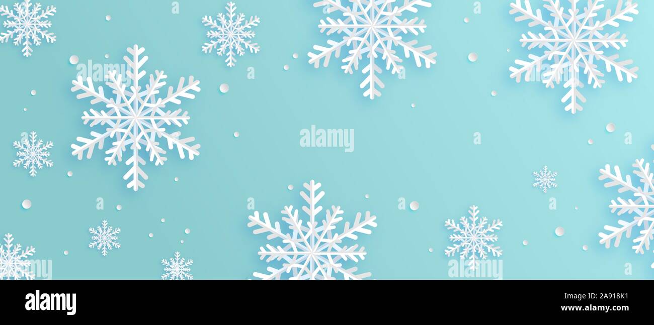 Beautiful paper snowflakes on Stock Vector Images - Alamy