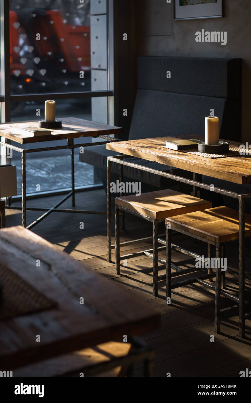 Dark Restaurant Interior High Resolution Stock Photography and Images ...