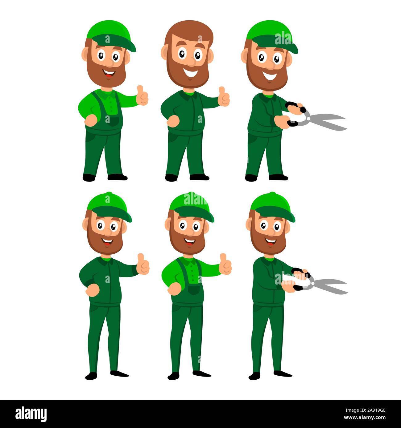 Cartoon gardener hi-res stock photography and images - Alamy
