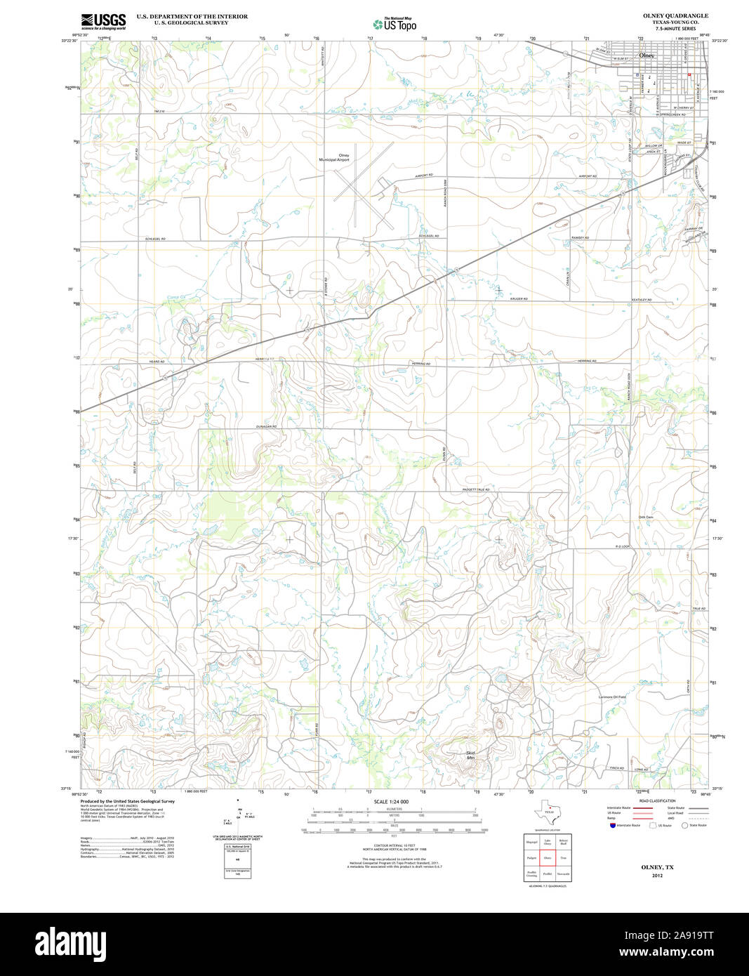 Map of olney hi-res stock photography and images - Alamy