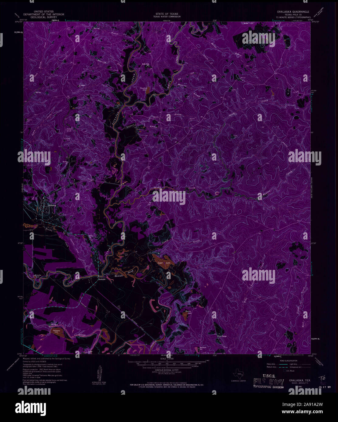 Onalaska map hi-res stock photography and images - Alamy