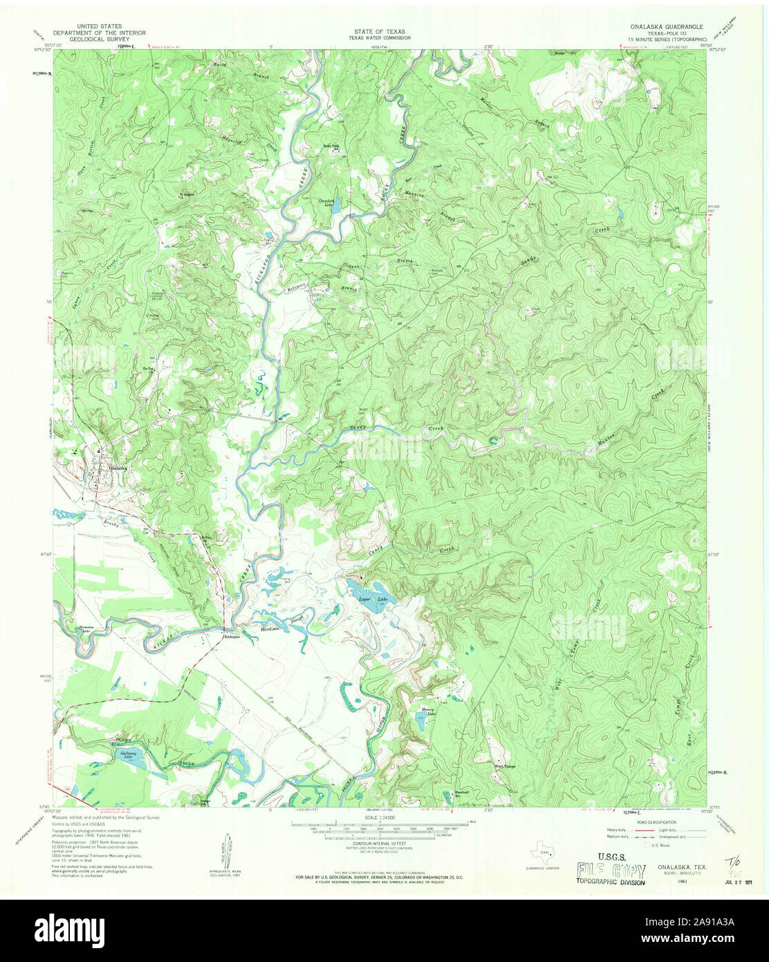 Map of onalaska hi-res stock photography and images - Alamy