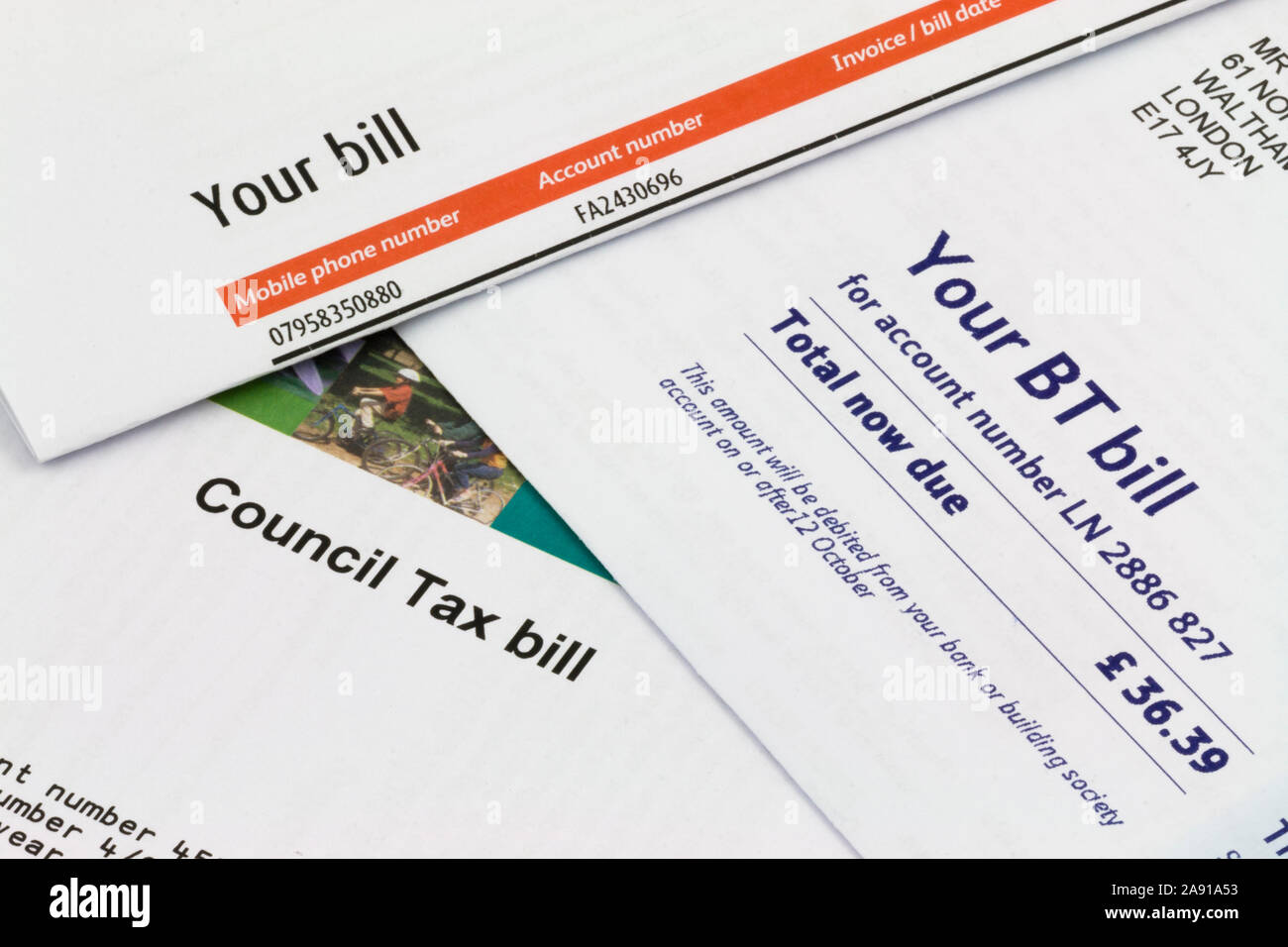 Utility bills uk High Resolution Stock Photography and Images - Alamy