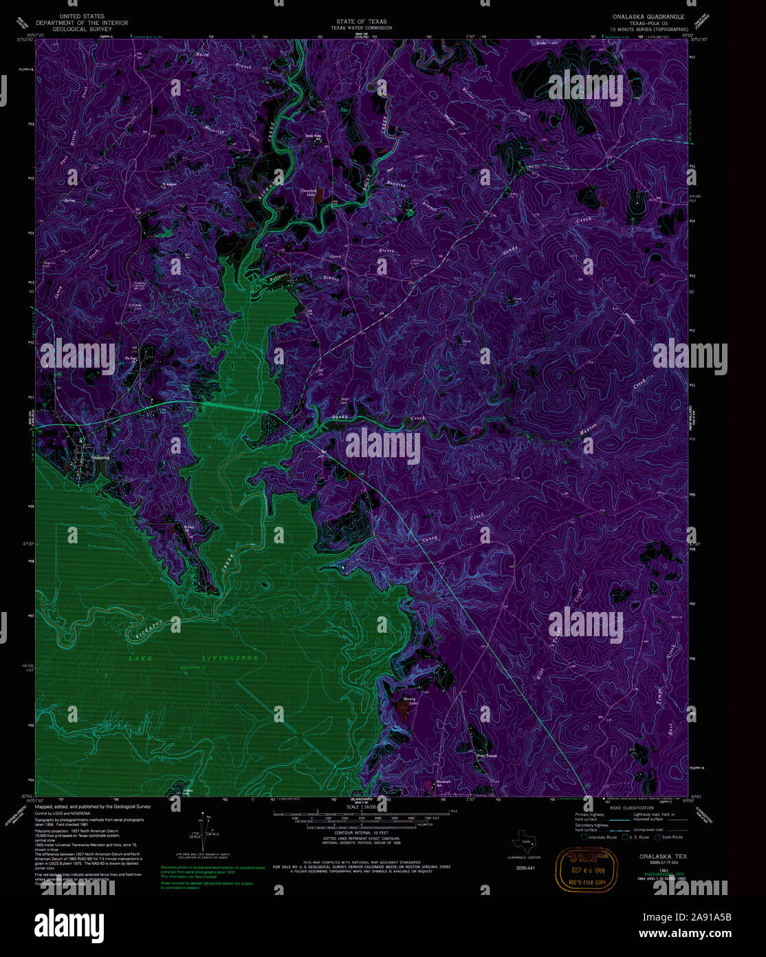 Map of onalaska hi-res stock photography and images - Alamy