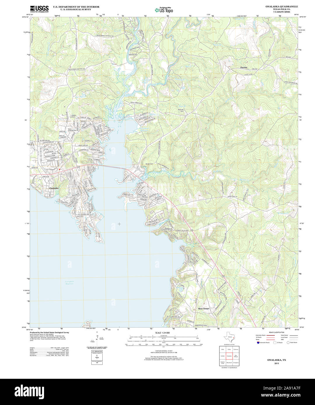 Onalaska map hi-res stock photography and images - Alamy