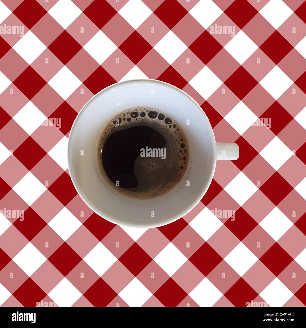 Red black coffee machine Stock Vector Images - Alamy