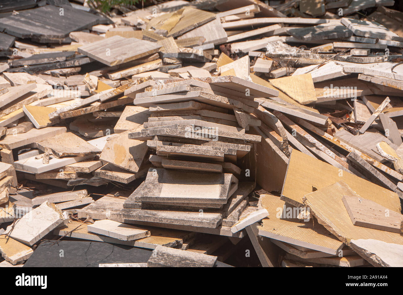 Construction debris or waste pile Stock Photo - Alamy