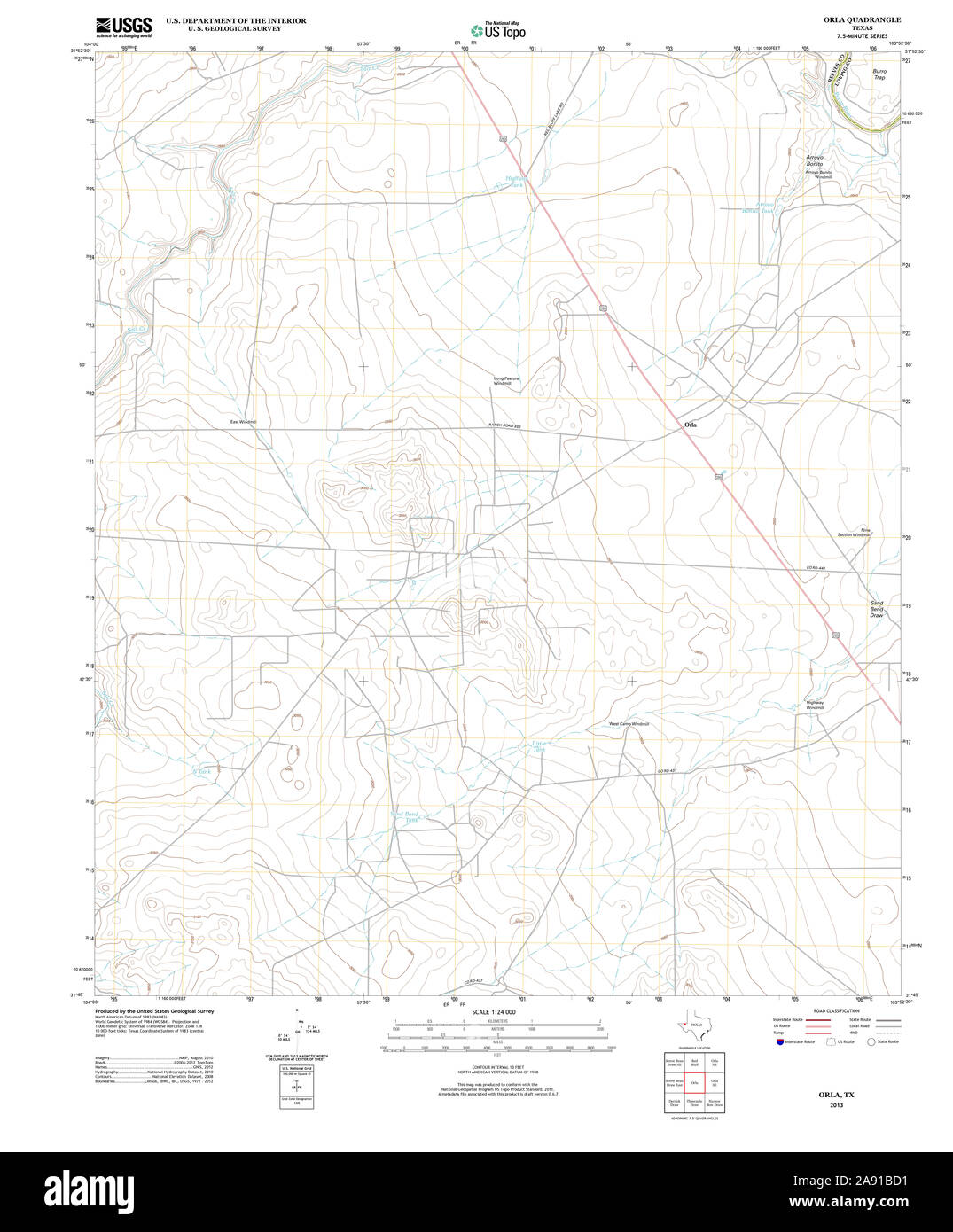 Orla map Cut Out Stock Images & Pictures - Alamy