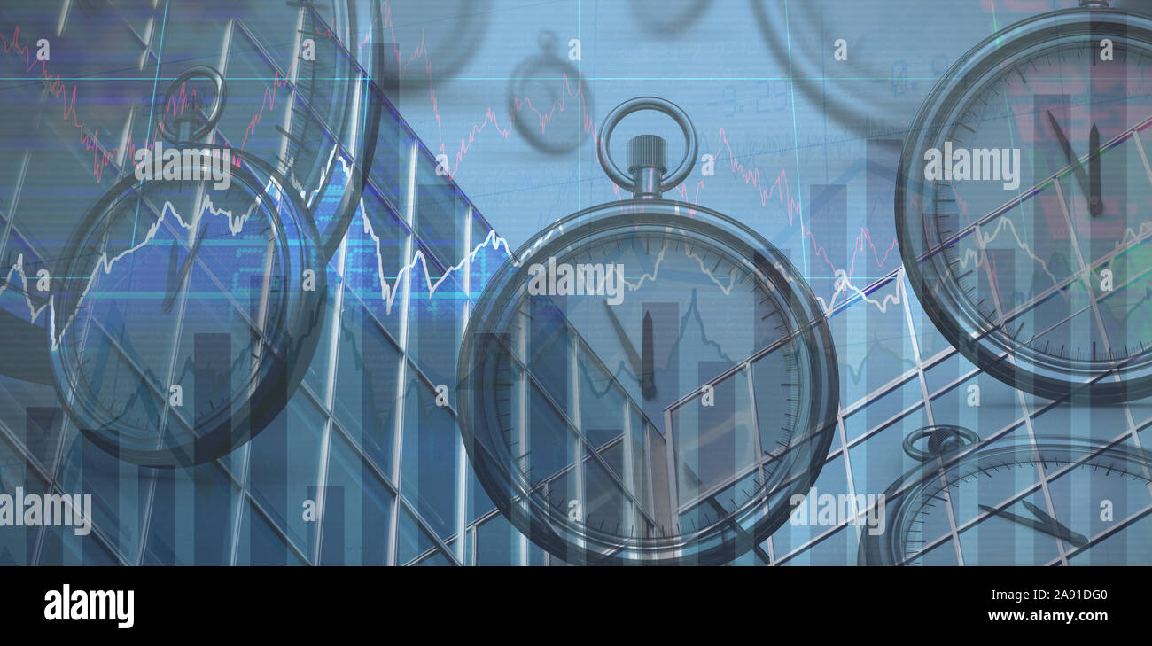 Composite image of clocks Stock Photo - Alamy