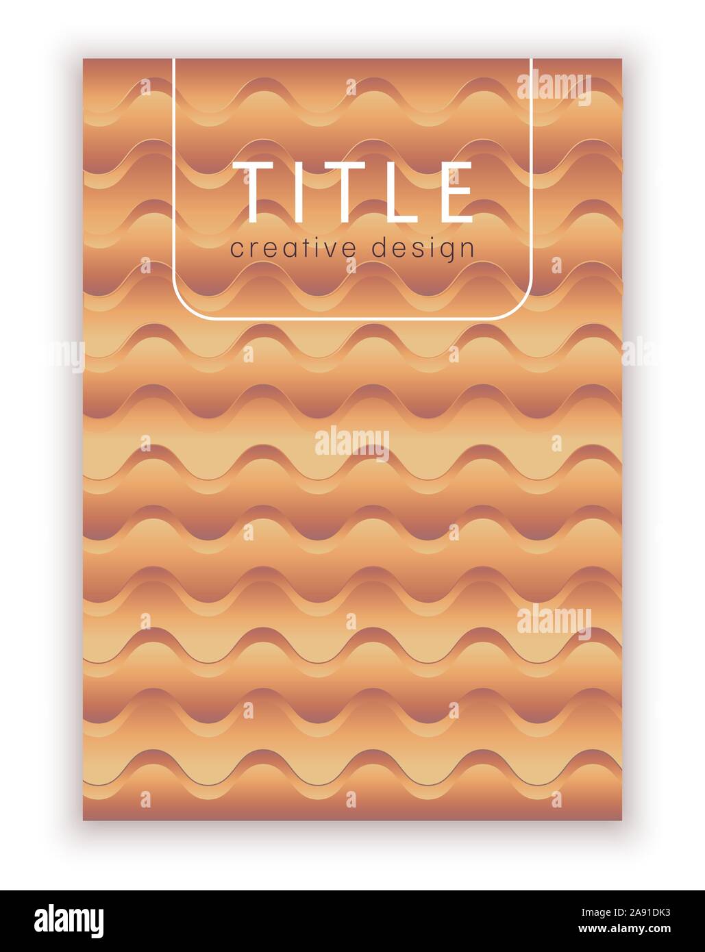 Creative minimum template for cover design, vector abstract background ...