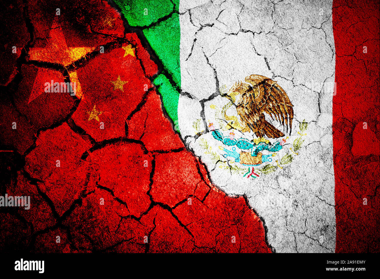 Composite image of digitally generated mexican national flag Stock ...