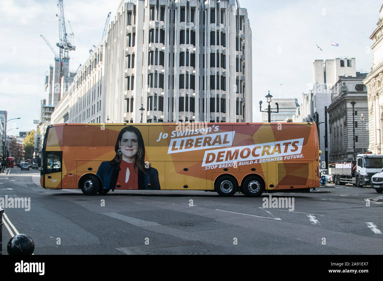 Westminster London, UK. 12 November, 2019. The Liberal Democrats party ...