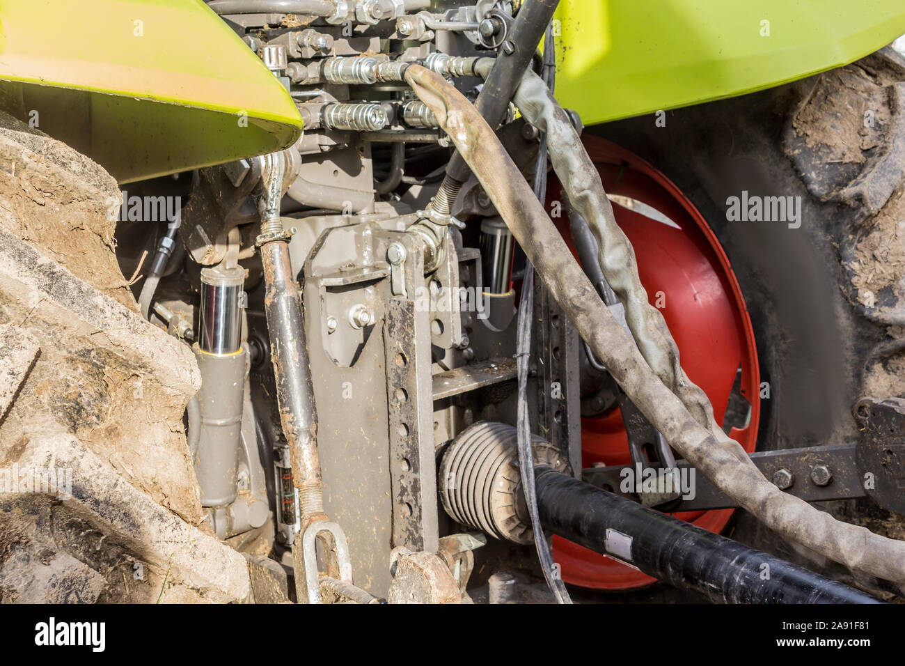 Close up tractor ploughing field hi-res stock photography and images ...