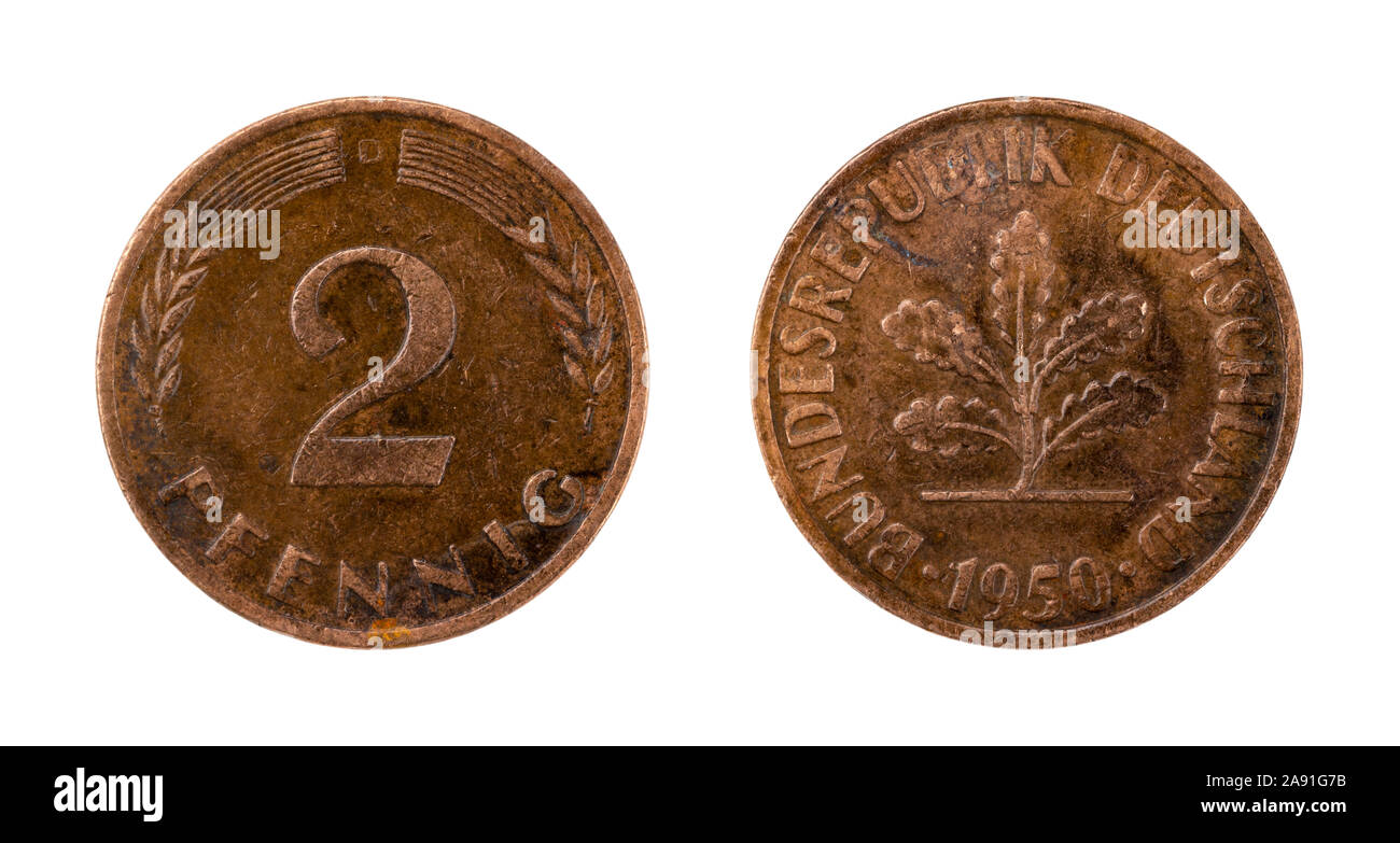 2 pfennig hi-res stock photography and images - Alamy