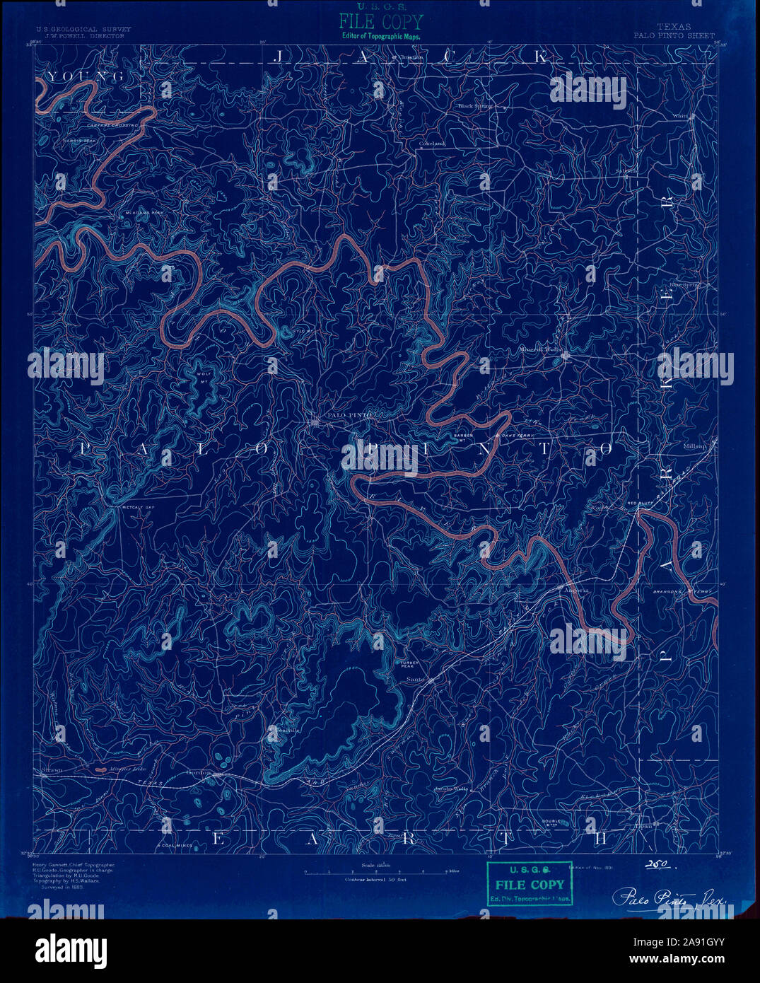 Palo pinto map hi-res stock photography and images - Alamy