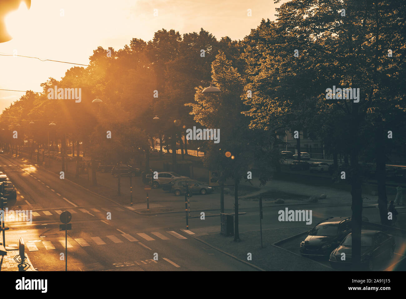 Sunny back lit sunset hi-res stock photography and images - Alamy
