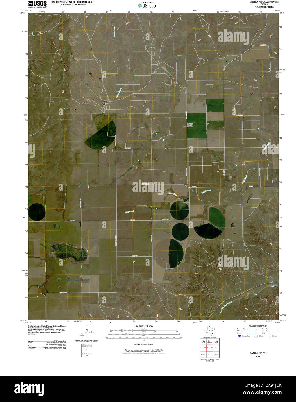 Map of pampa texas hi-res stock photography and images - Alamy