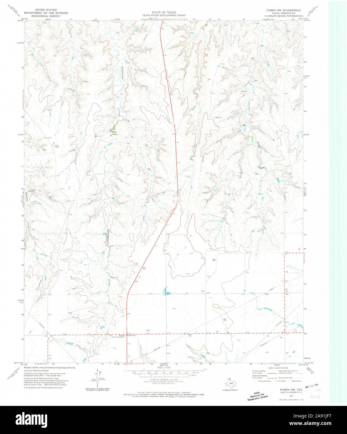 Map of pampa texas hi-res stock photography and images - Alamy