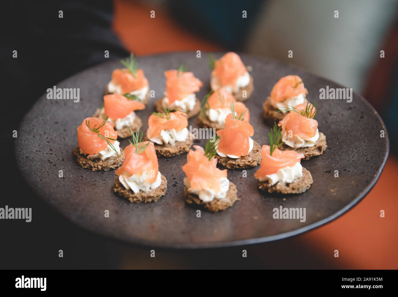 Canapes and party food Stock Photo - Alamy
