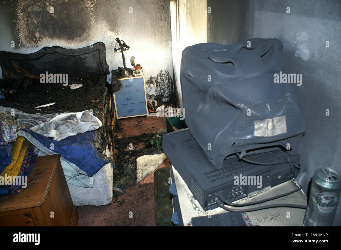 electrical fire, house fire Stock Photo - Alamy