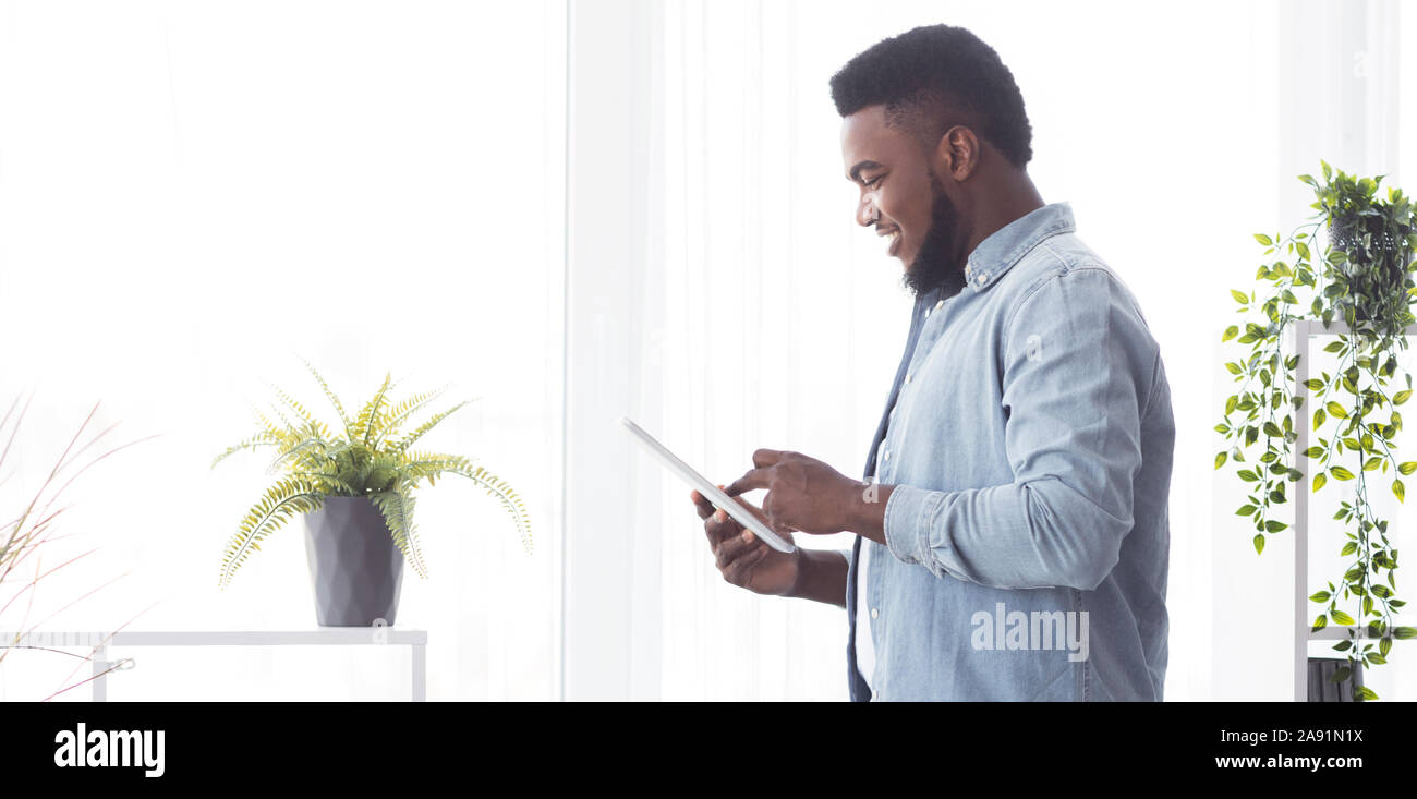 Working tablet office window Cut Out Stock Images & Pictures - Alamy