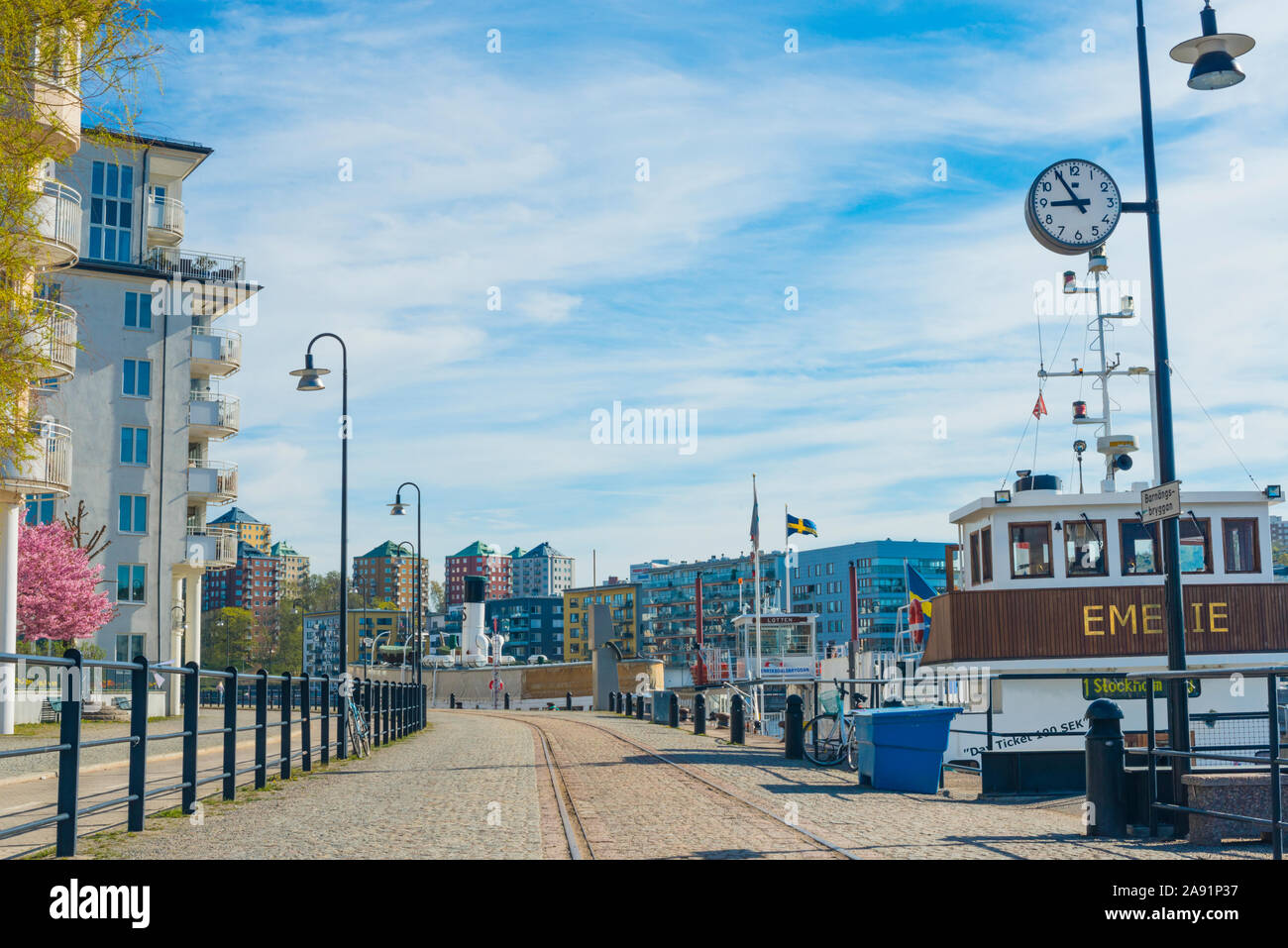 Promenade at sea Stock Photo - Alamy