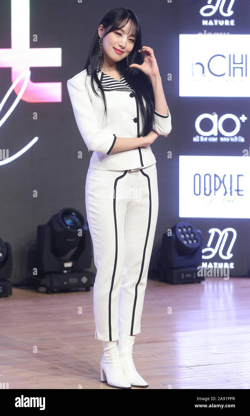 12th Nov, 2019. S. Korean girl group Nature Saebom, a member of South ...