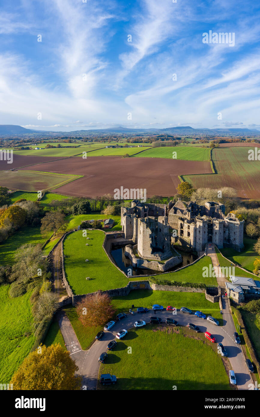 Raglan Castle, South Wales Stock Photo - Alamy