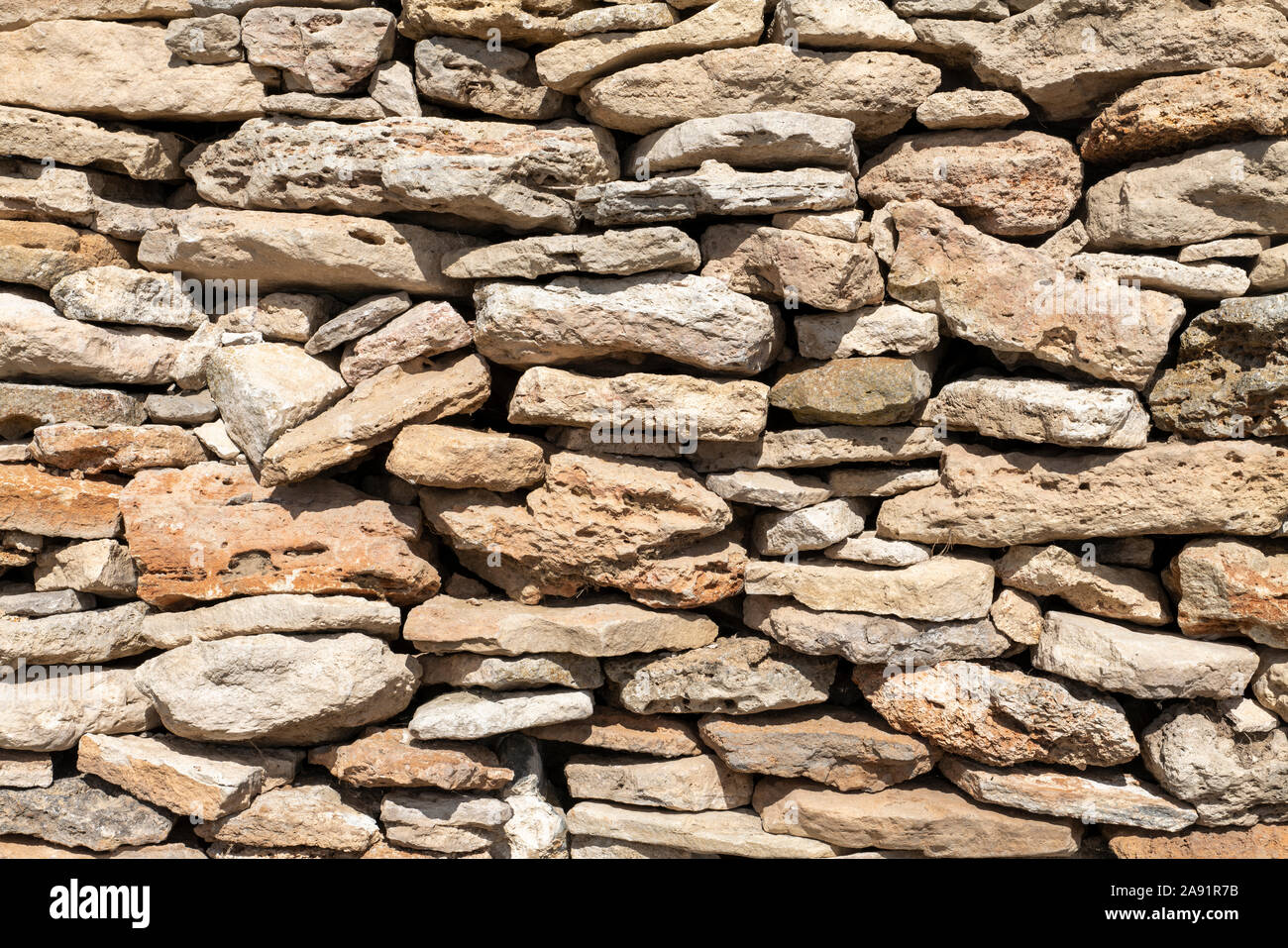 old stone wall of stones Stock Photo - Alamy