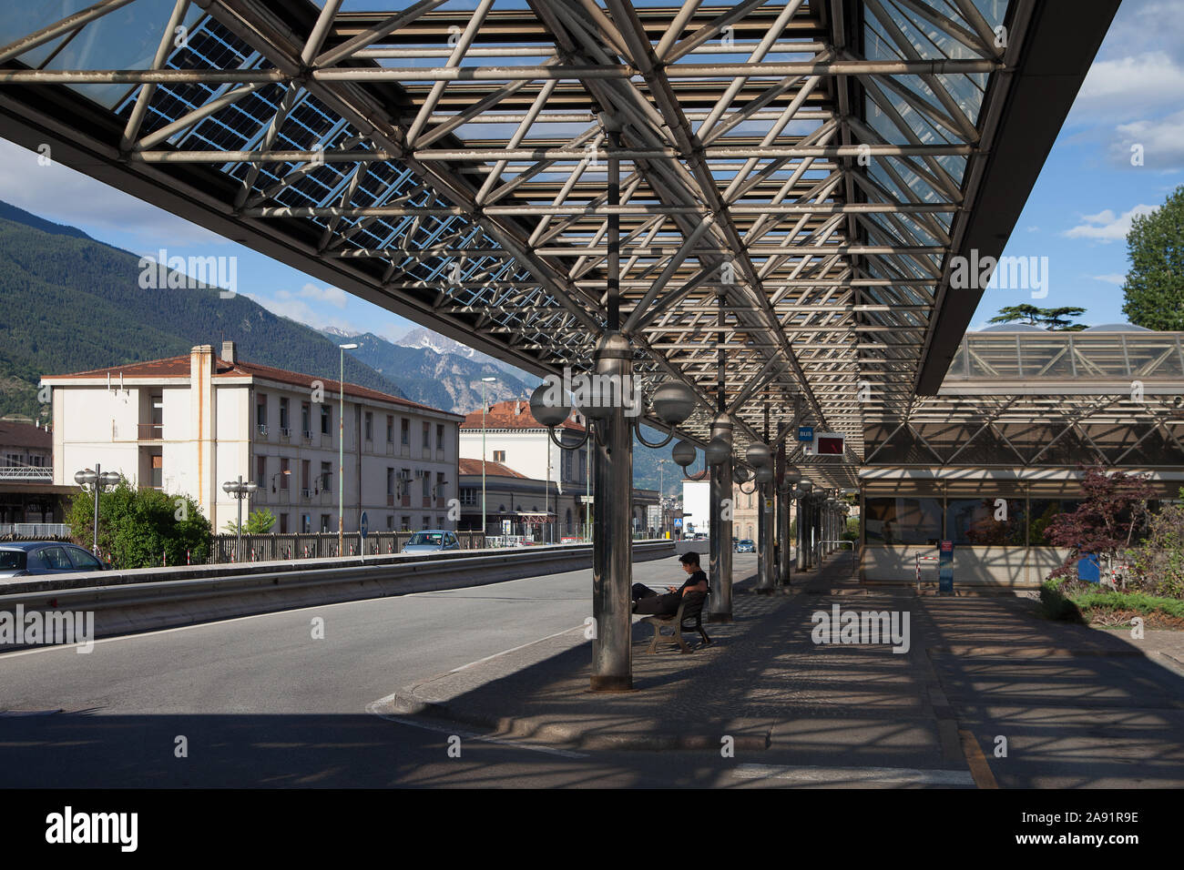 ITALY, AOSTA - JULY 6: Aosta is located region in the Italian Alps ...